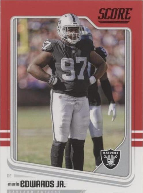 2018 Score - Mario Edwards Jr. #256 Red for sale online | eBay