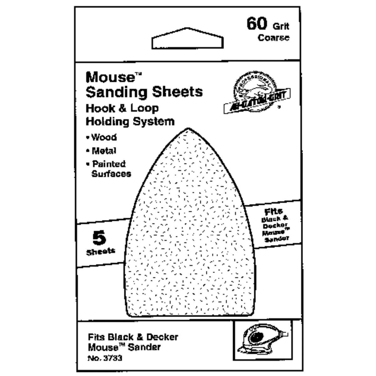 (25 SHEETS) GATOR MOUSE SANDPAPER - COARSE MOUSE SANDPAPER | eBay