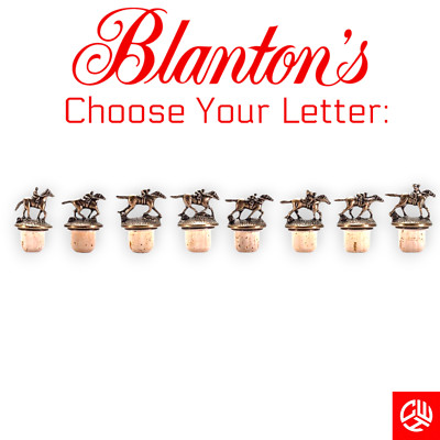 Blanton’s Bourbon Whiskey Cork Bottle Stopper Horse Choose your letter ...