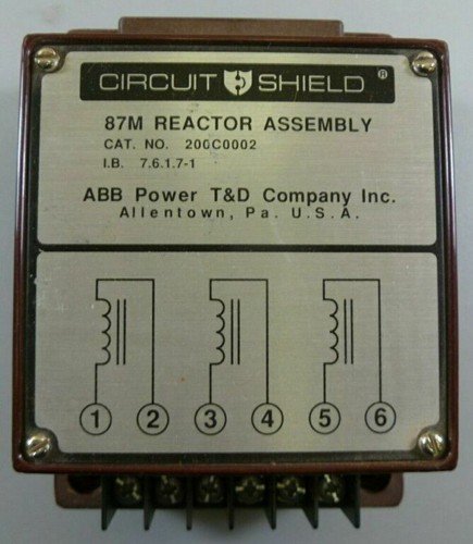 Circuit Shield 200C0002 87M Reactor Assembly ABB Power | eBay
