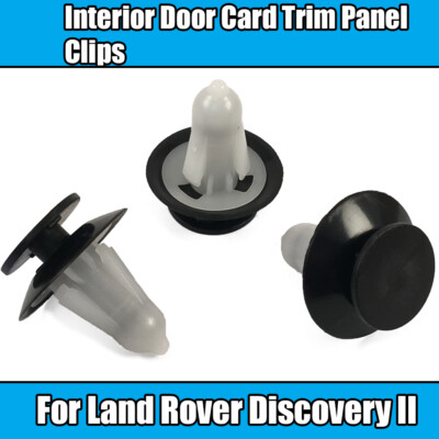 10x Clips For Land Rover Discovery 2 Interior Door Card Trim Black ...