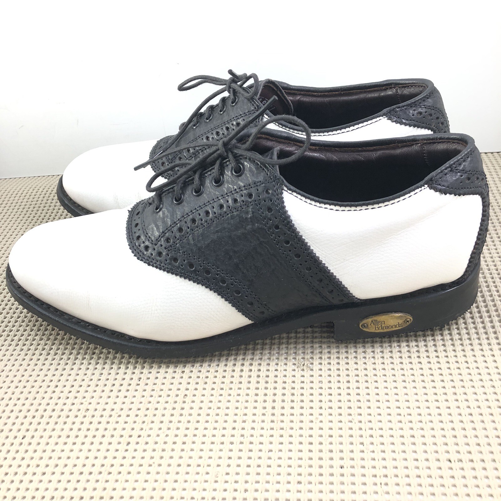 Allen Edmonds Golf Shoes Mens 9.5 D Honors Collection Redan White ...