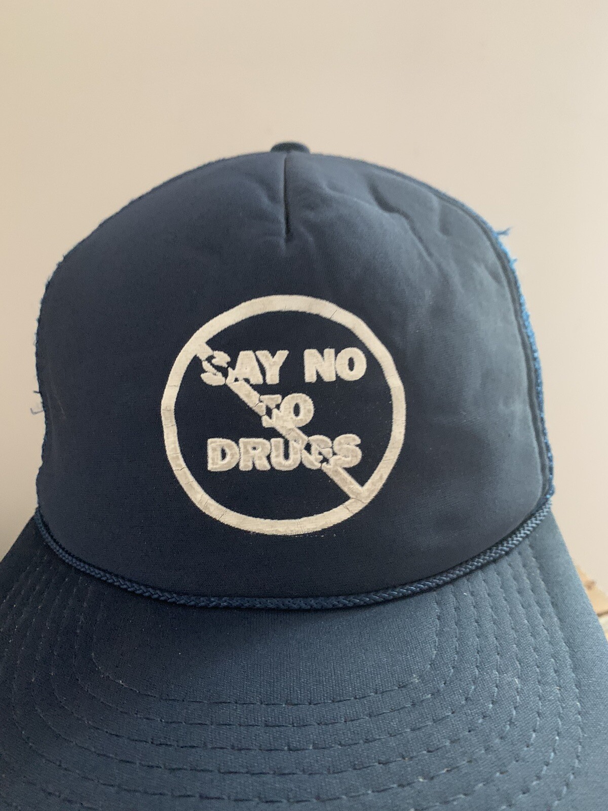 Vintage Say No To Drugs Foam Trucker Snapback Hat Cap… - Gem