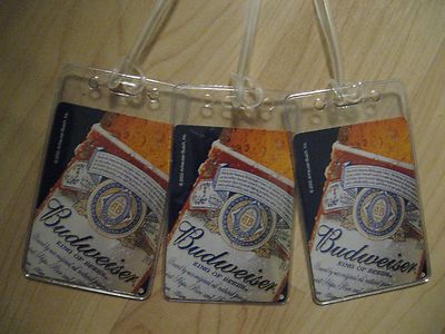Budweiser Luggage Tags - Repurposed Vintage Bud Beer Playing Card Name ...