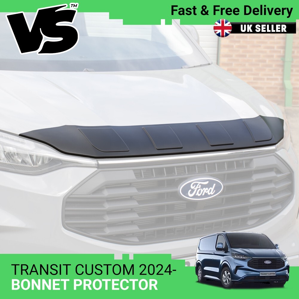 FITS FORD TRANSIT CUSTOM 2024 ON ABS BLACK | Grelly UK