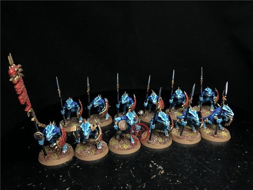 Warhammer AOS DPS painted Lizardmen Seraphon Saurus Warriors SK3525 | eBay