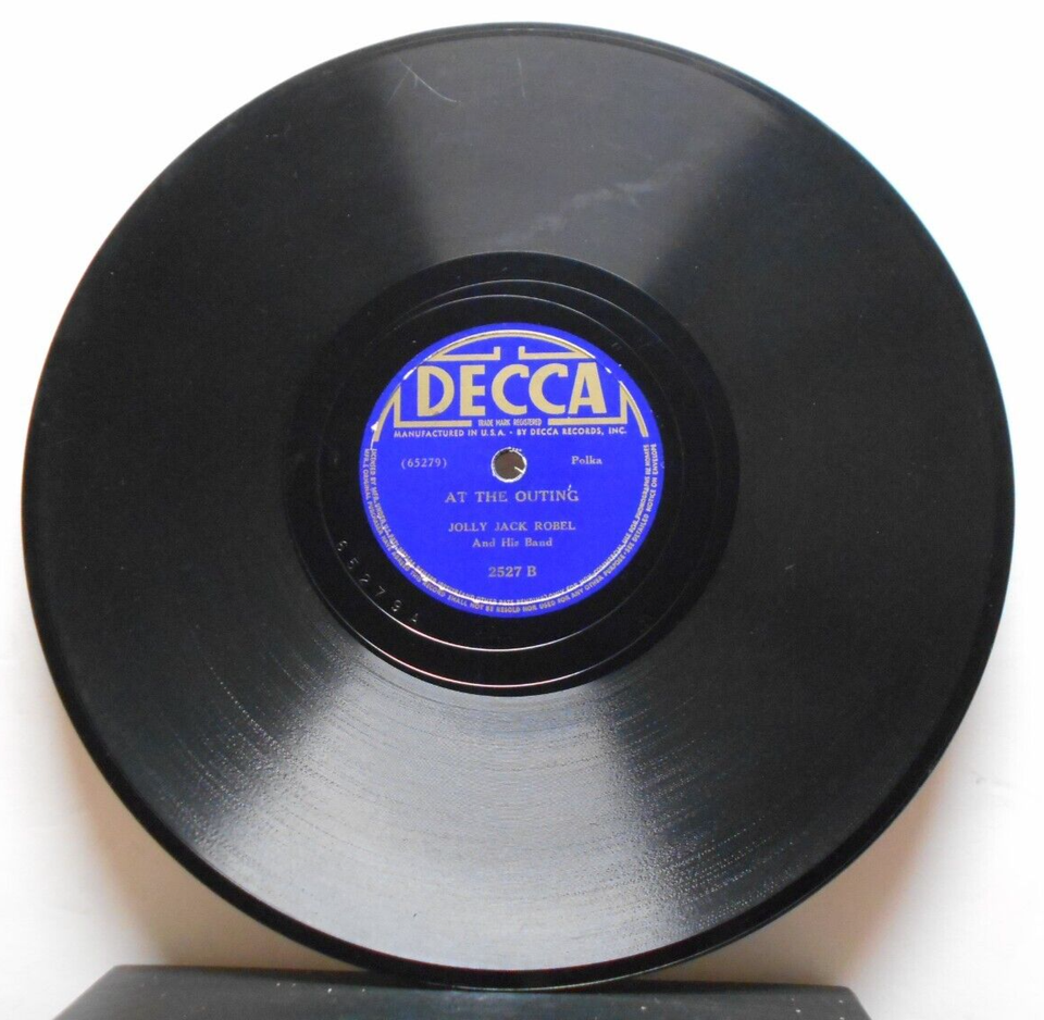 Earbender Polka/At the Outing/Jolly Jack Robel (10", 78 rpm, Decca ...
