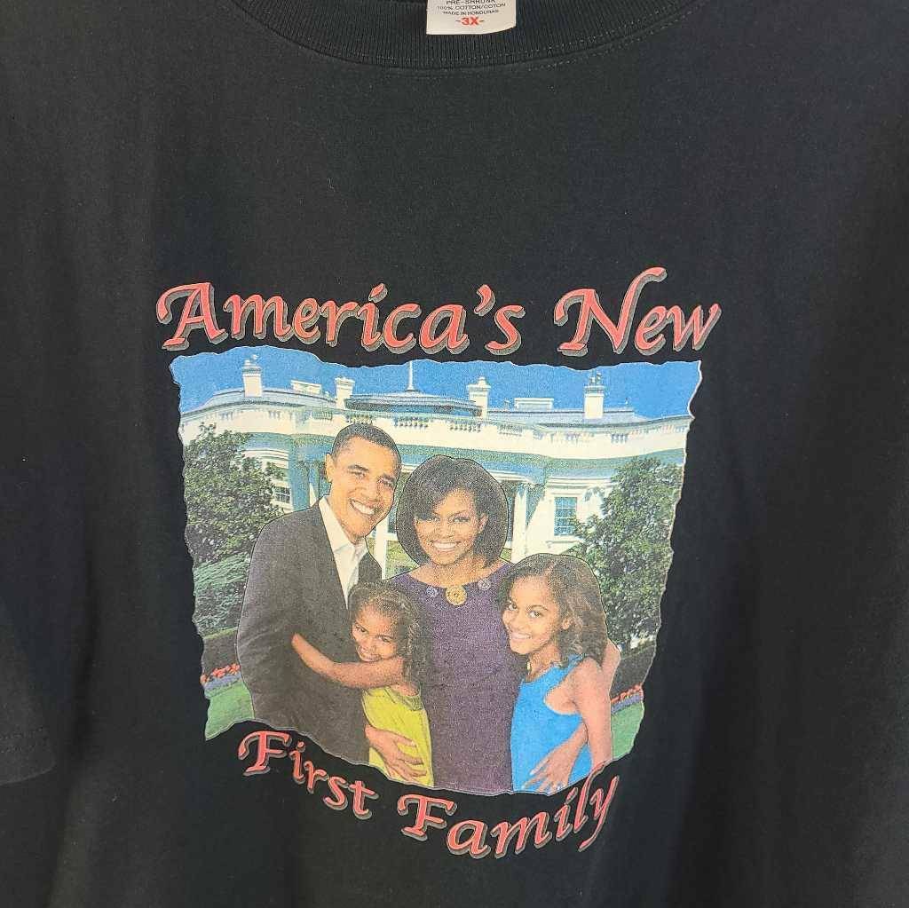 Barack And Michelle Obama Mens Anvil Graphic T-Shirt … - Gem