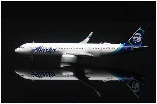 GeminiJets Alaska Airlines AIRBUS A321neo N928VA 1/400 DIECAST plane ...
