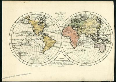 World America Asia 1789 Antique Map 34124 | eBay