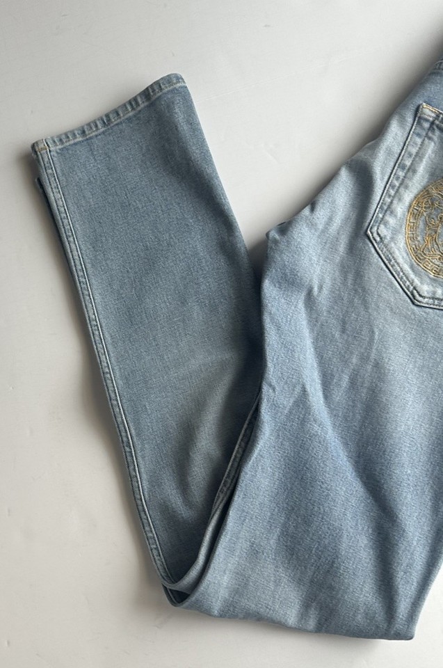 Versace Men’s Denim Stretch Light Stone Blue Jeans Size 34 US 1011835 ...