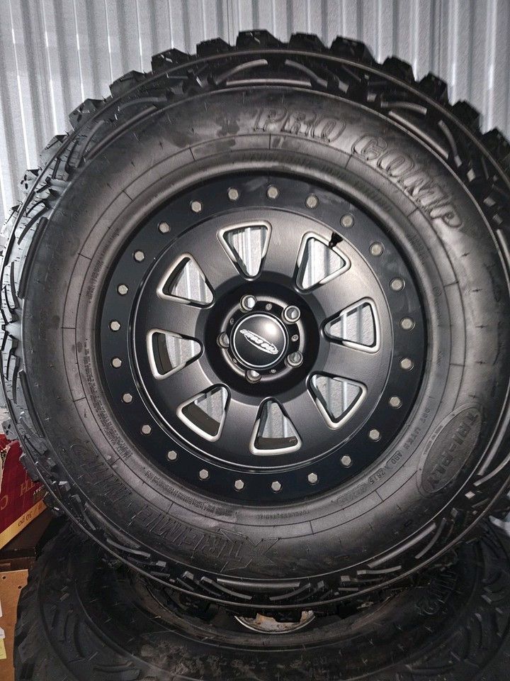 Set of 5 Pro Comp Xtreme MT2 LT315/70R17 Tires with Pro Comp Series 69 ...