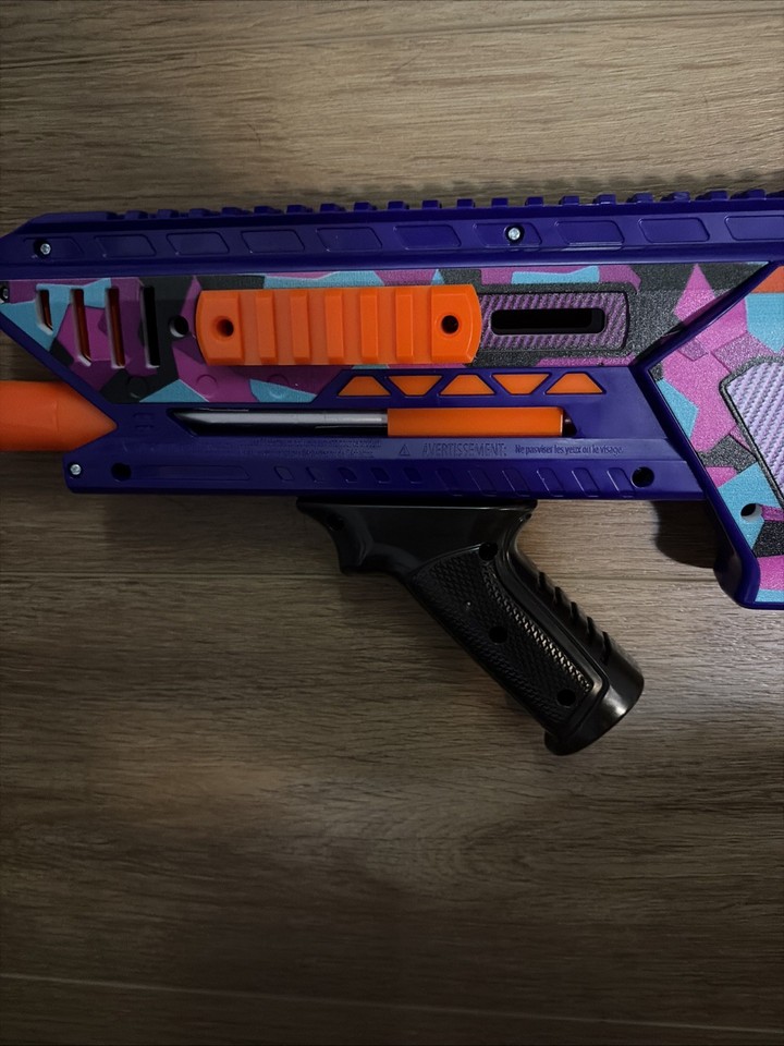 Toy foam blaster Magazine Clip, Scope, Stock, Sight, And Barrels + 50 ...