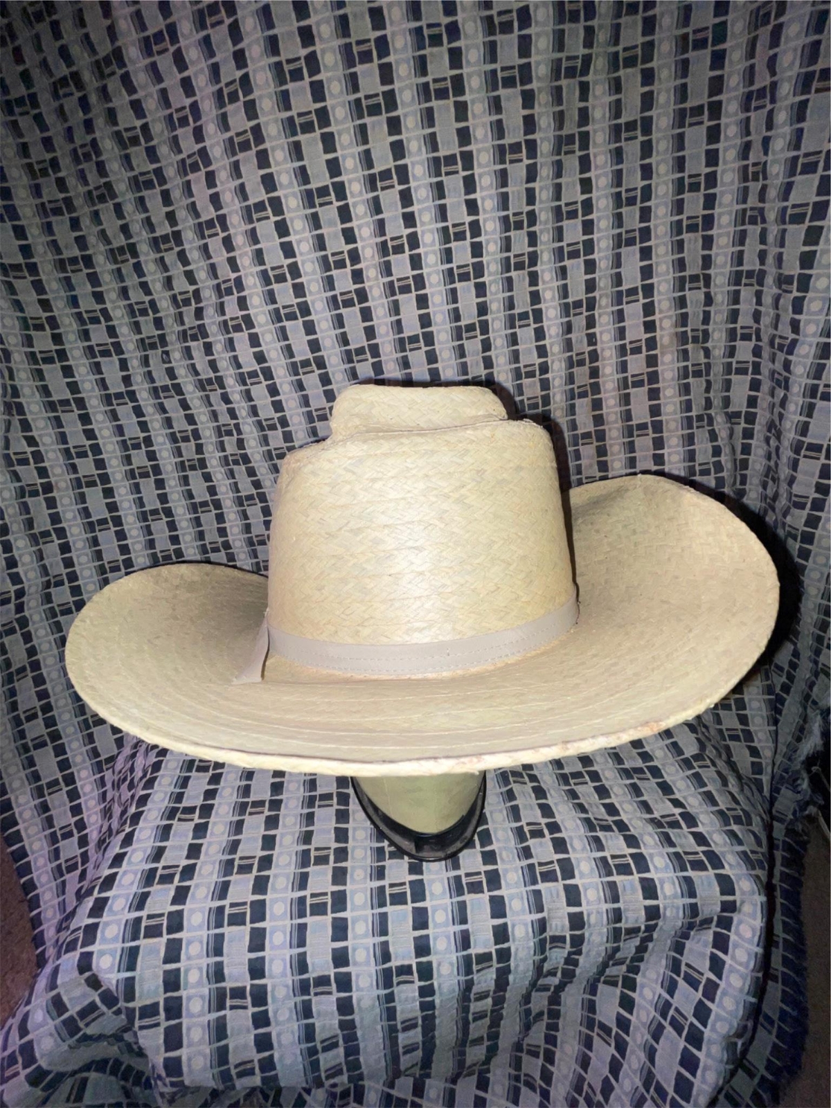 VTG NEW MENS 7 1/4 70S 80S WOVEN STRAW COWBOY WESTERN HAT | eBay