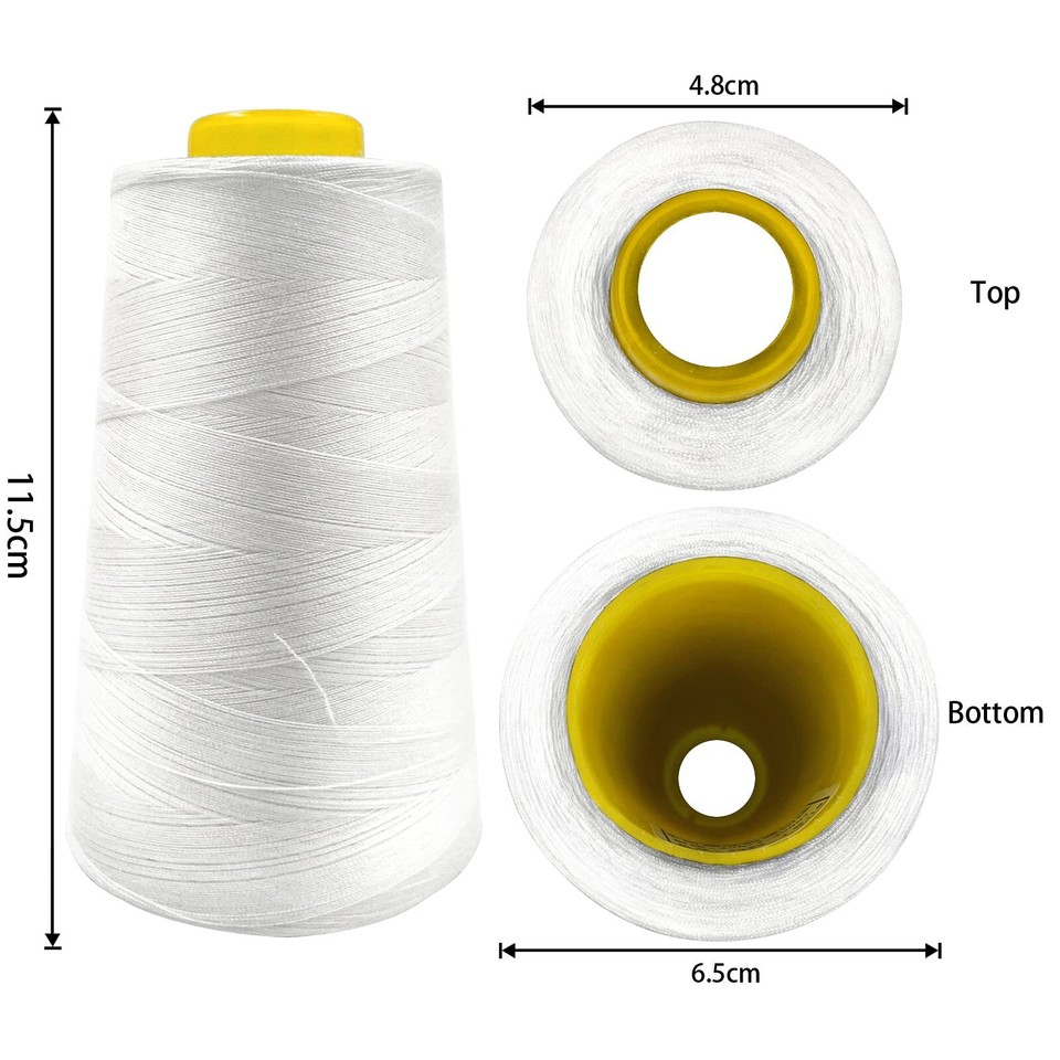 8 Cones of 3000 Yards Each Spool Thread for Sewing All Purpose Sewing ...
