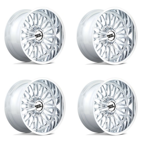Set 4 Moto Metal MO809 Stinger 22x10 5x5 5x5.5 Chrome Wheels 22" -18mm ...