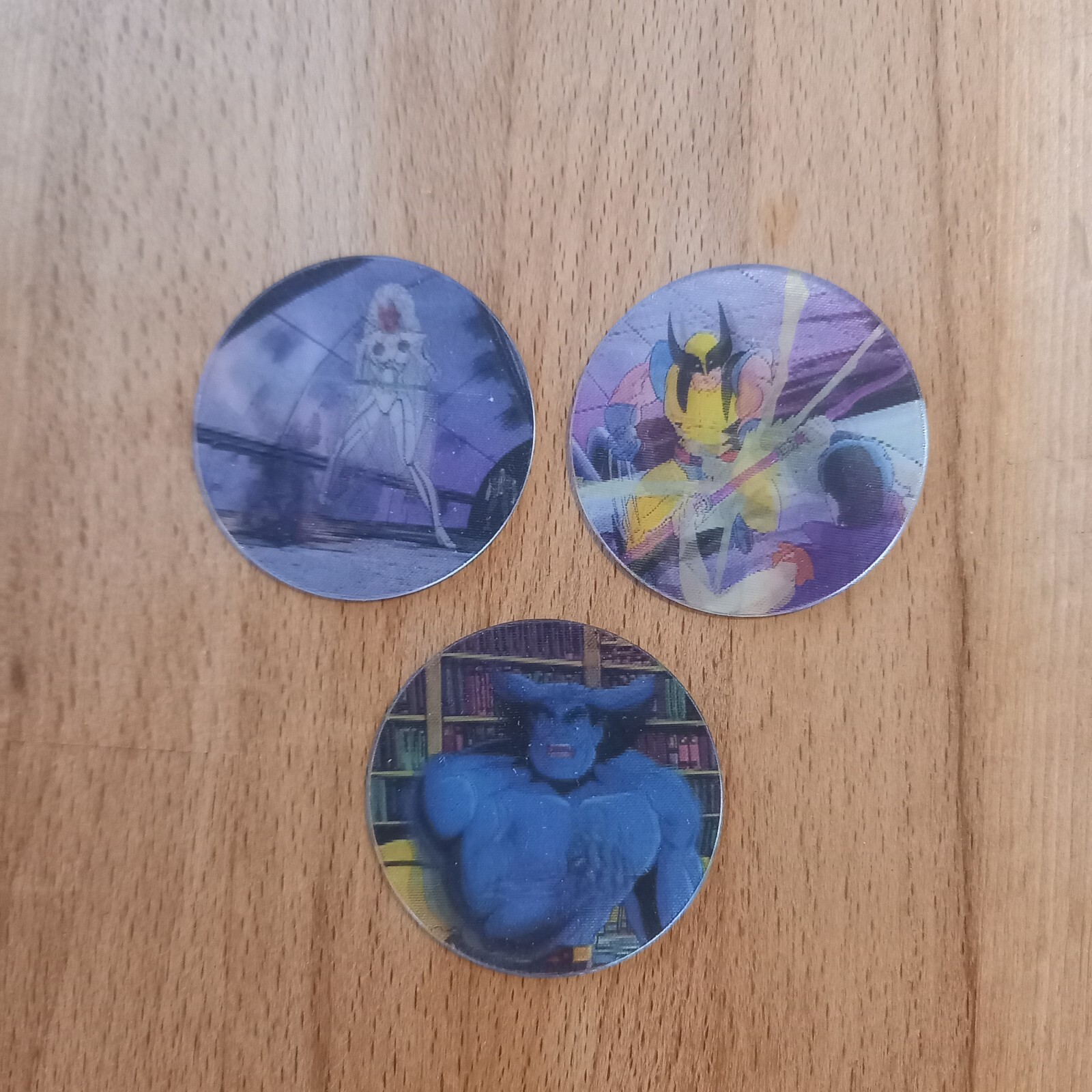 3 Pogs 1996 Relief Animés Miel Pops Xmen Collection Collector | eBay