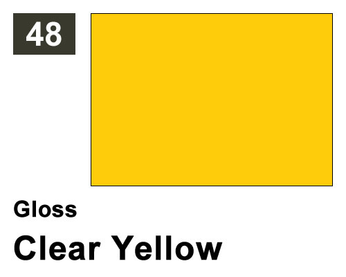 Mr. Hobby G048 Mr. Color Gloss 048 Transparent Jaune (10ml) Modélisme ...