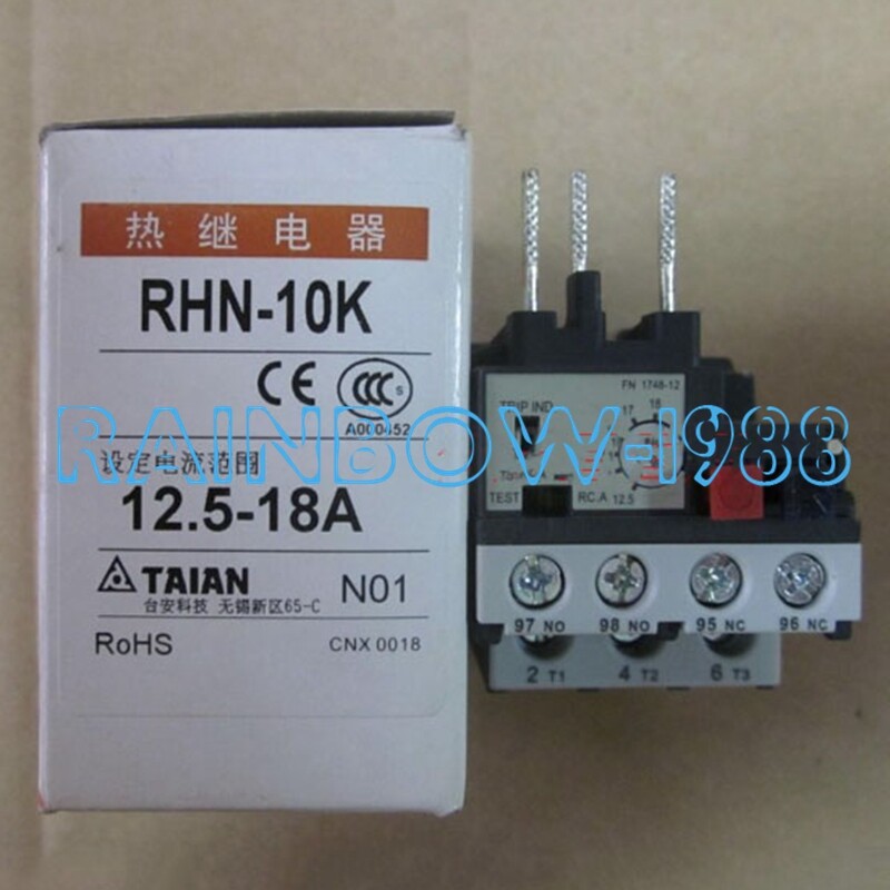 FOR TECO thermal overload relay thermal protector RHN-10K 12.5-18A | eBay