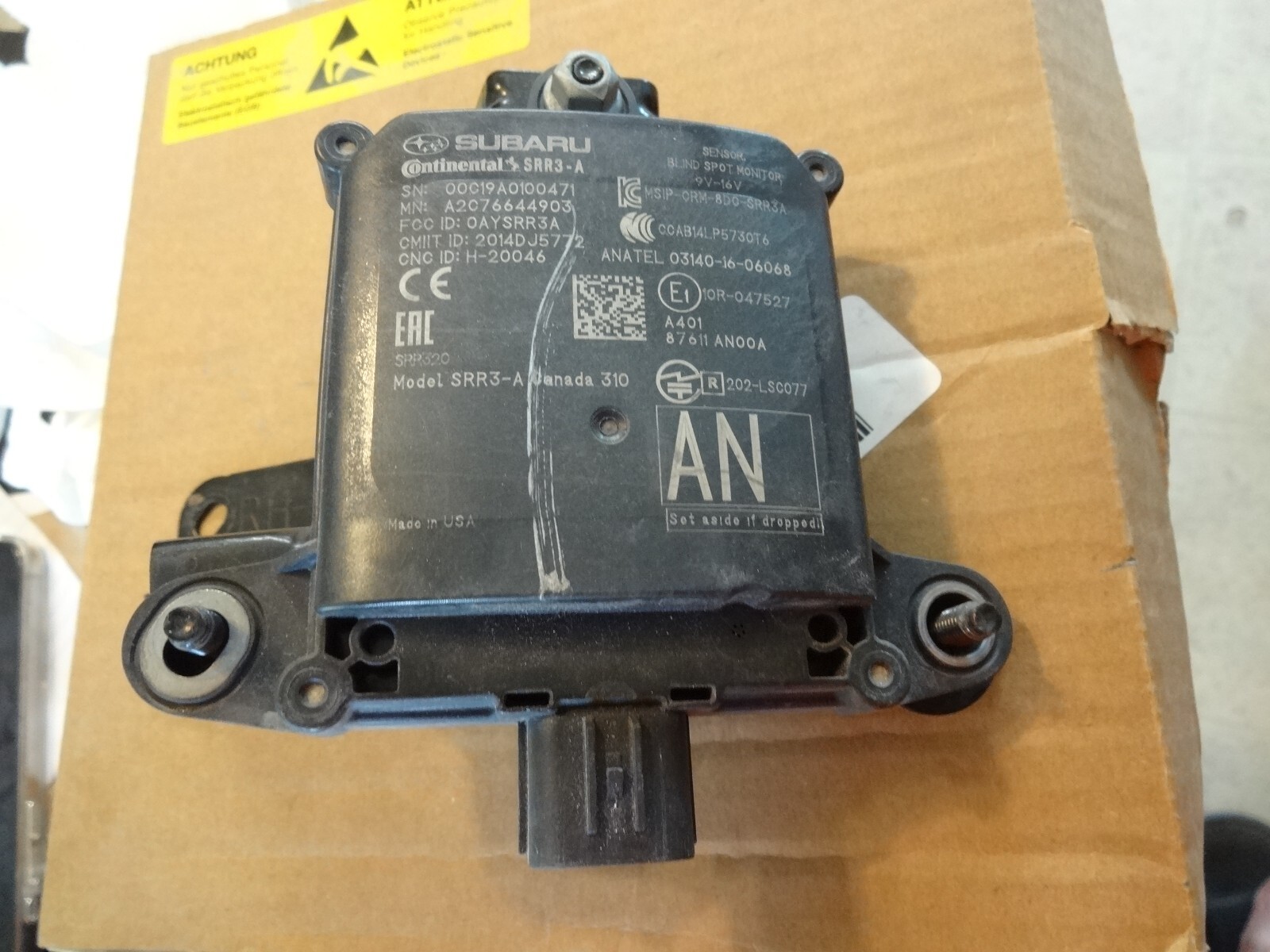 2020-2022 Subaru Legacy Outback Rear Blind Spot Monitor Sensor 87611 ...