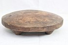 HUNCHBACKED ANTIQUE WOODEN TOOL - SINGLE WOOD RUMALI ROTI, BREAD MAKING ...