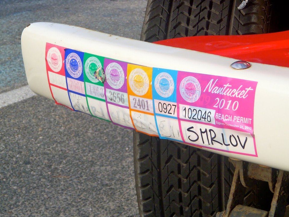 Nantucket Beach Permit Sticker Decal 2019 ACK | eBay