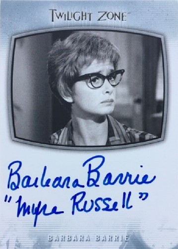 Twilight Zone 2020 Barbara Barrie Inscription Autograph AI-20 "Myra ...