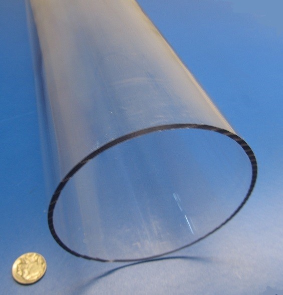 Polycarbonate Lexan Clear Tube / Tubing 4.50" x 4.25" (4 1/2" x 4 1/4 ...