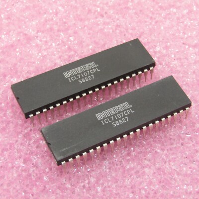 ( 2 PCS ) ICL7107 ICL7107CPL Original Intersil 3 1/2 Digit LED Driver ...