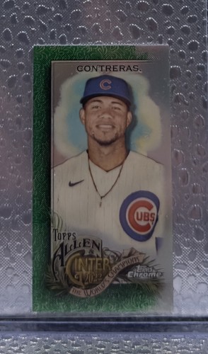 2022 Topps Chrome Allen Ginter Willson Contreras Cubs Mini Green /99 ...