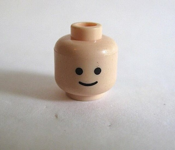 LEGO Light Flesh Minifigure Head Standard Smile Boy Man Star Wars for ...