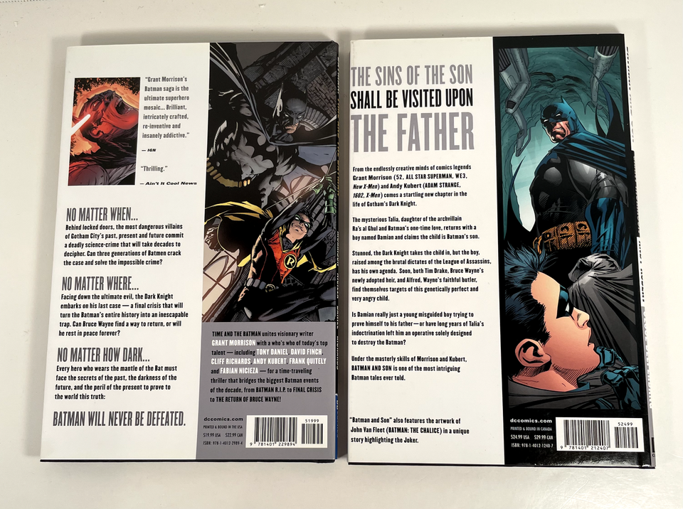 DC Comics Batman & Son and Time & the Batman Graphic Novels Grant ...