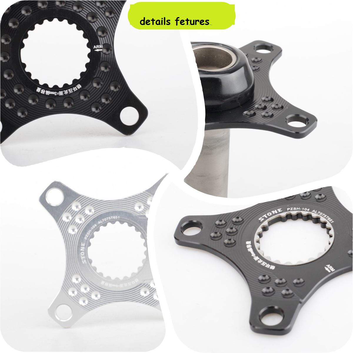 Chainring Adapter Spider for Shimano To BCD104 3mm 6mm Offset M8100 ...