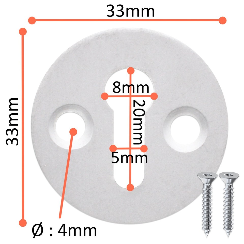 KEY HOLE COVERS Escutcheon Plate Keyhole Lock Silver/Gold QUALITY DOOR ...