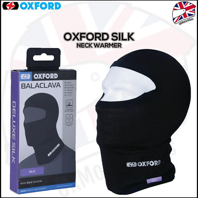 Oxford Deluxe Balaclava Silk -Black to use Under motorcycle Helmet ...