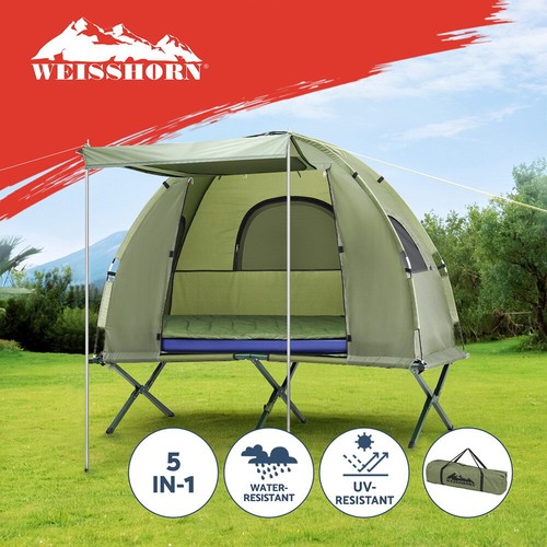 Weisshorn 5-in-1 Camping Tent Cot Mattress Fodable Camping Bed Outdoor ...