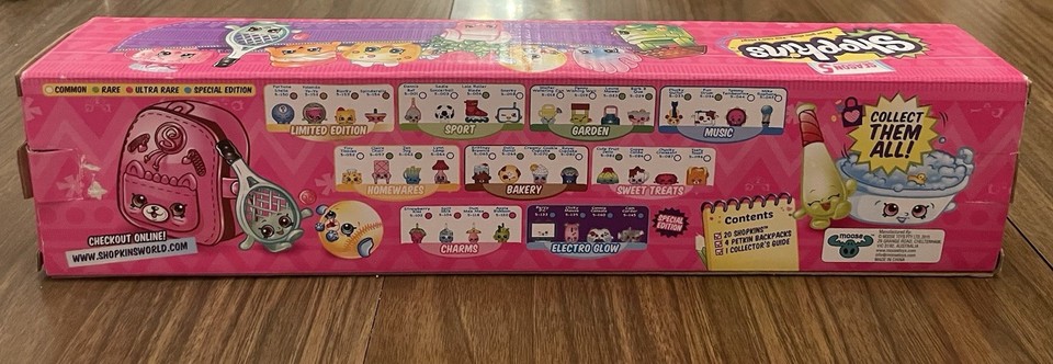SHOPKINS Season 5~MEGA PACK~ 18 Shopkins + 4 backpacks | eBay