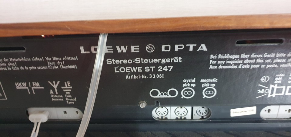 LOEWE OPTA LOEWE ST 247 STEREO STEUERGERÄT | eBay
