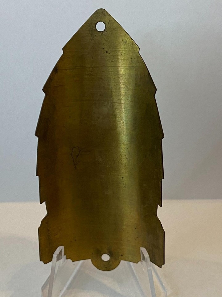 new old stock CWC Roadmaster bicycle Head Badge Brass | eBay