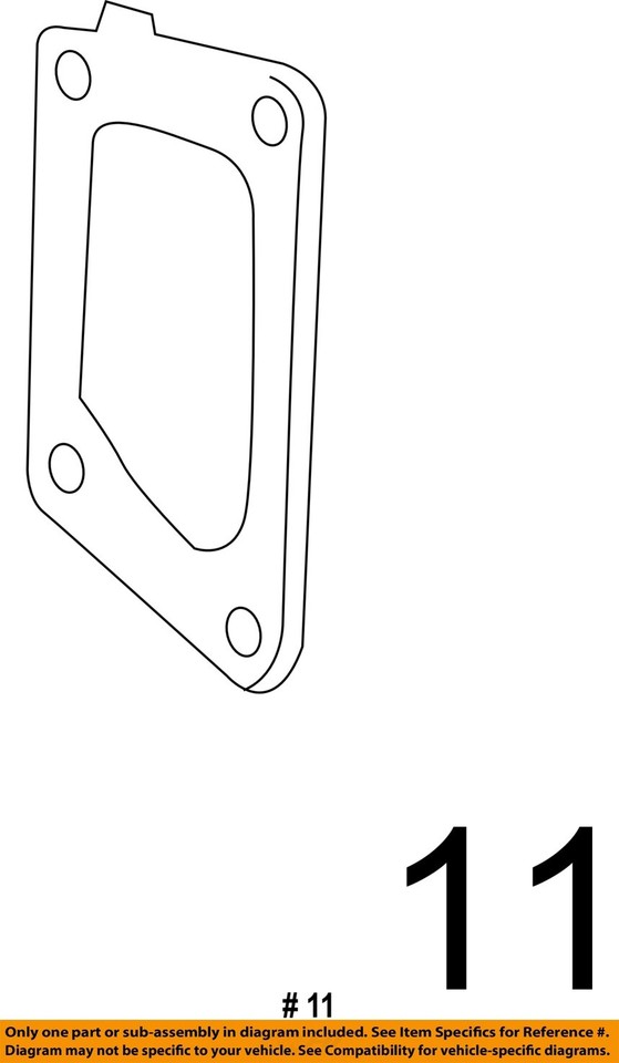 GM OEM 11-16 Sierra 2500 HD Emission Components-Cooler Gasket 98065521 ...