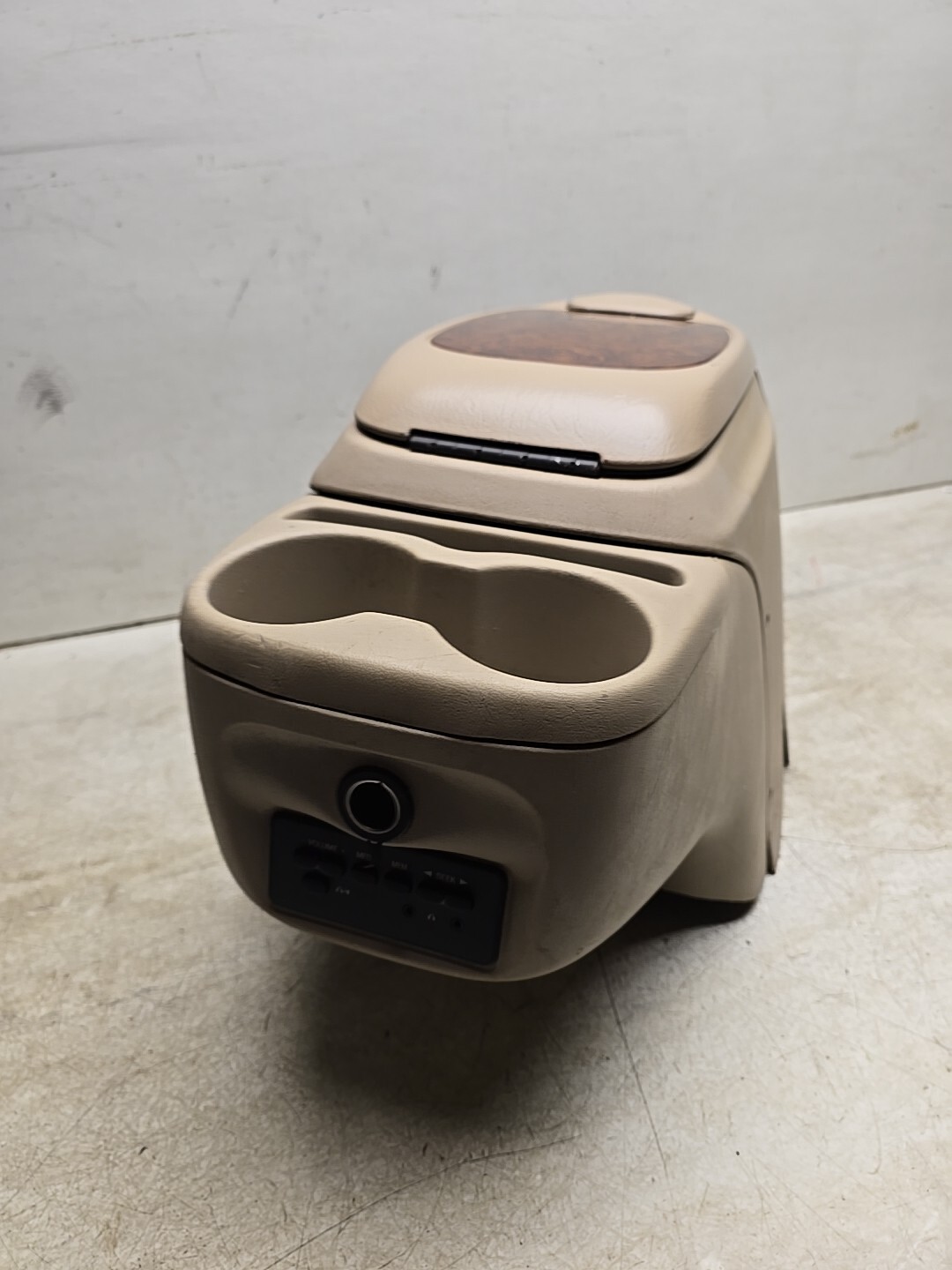** 99-07 FORD EXCURSION TRUCKS FRONT CENTER CONSOLE ARM REST OEM WOOD ...