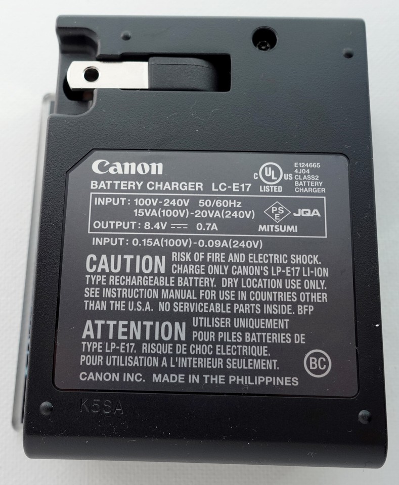 Genuine Canon LP-E17 Battery with LC-E17E Charger and Free Canon Camera ...