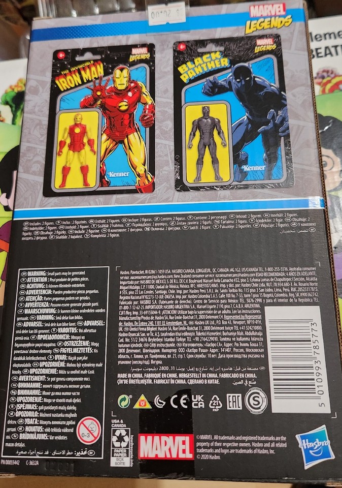 Marvel RE Action Figures Kenner BLACK PANTHER AND IRON MAN | eBay