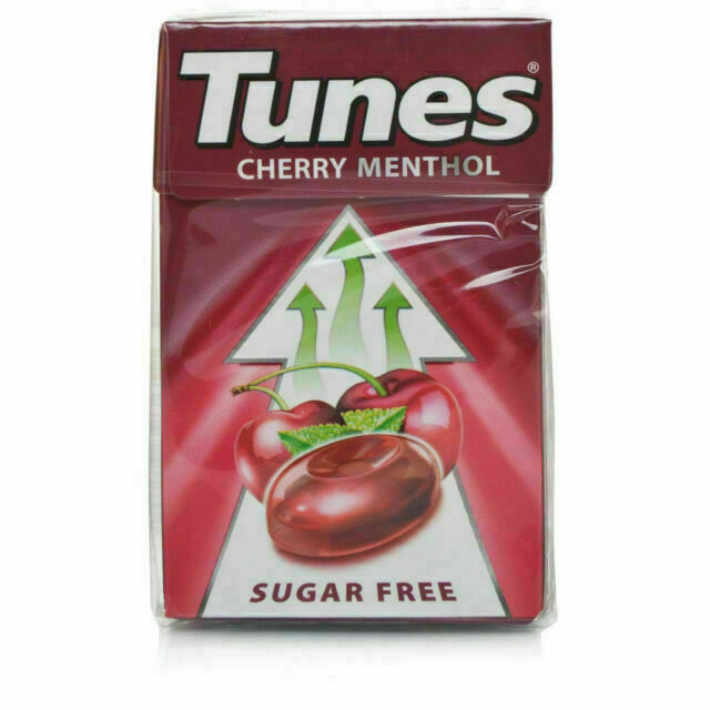 TUNES Cherry Menthol Throat Sweets - 24 Pack for sale online | eBay UK
