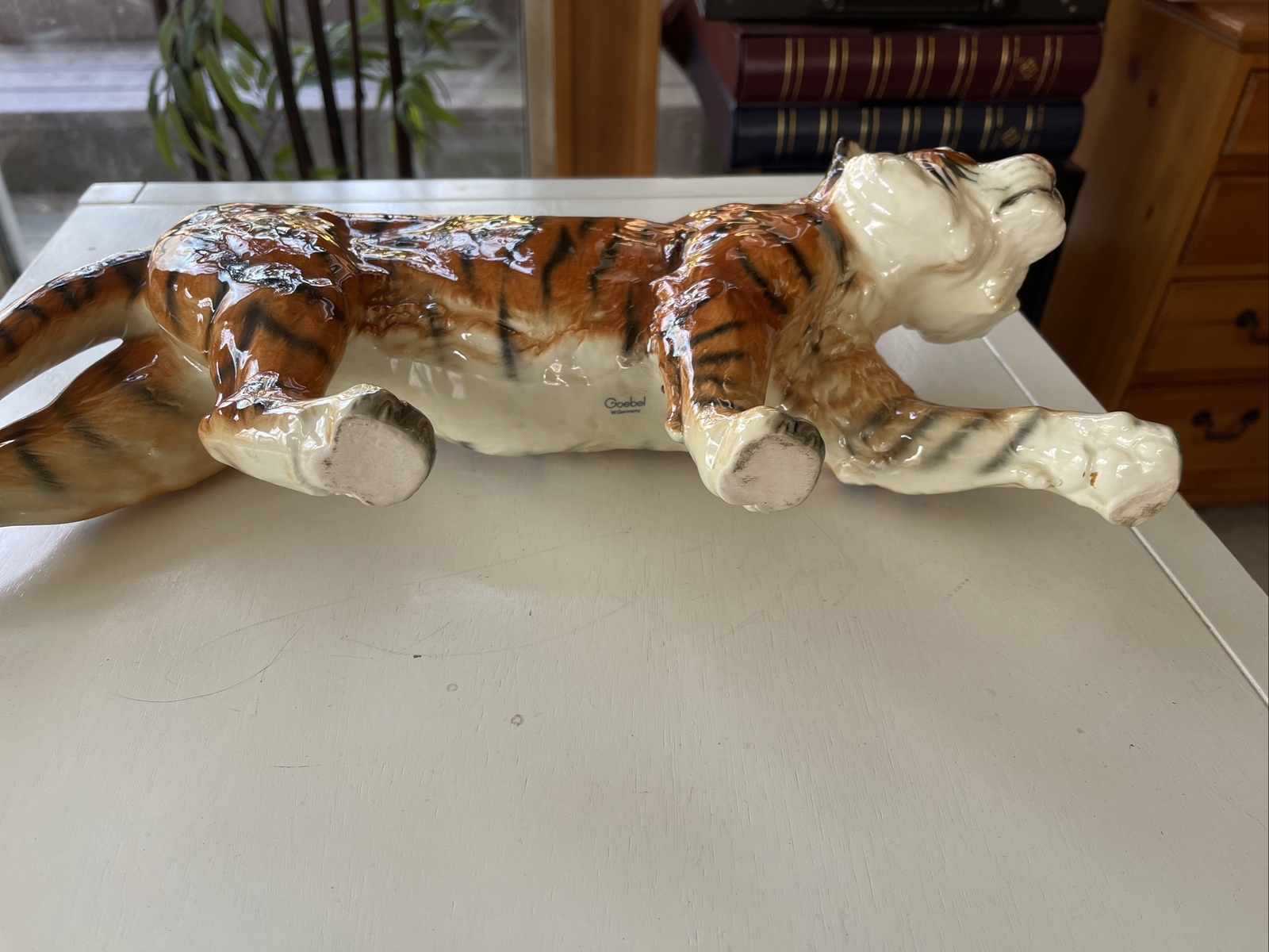 Vintage Procelain Goebel WGermany Bengal Tiger 18" Long | eBay
