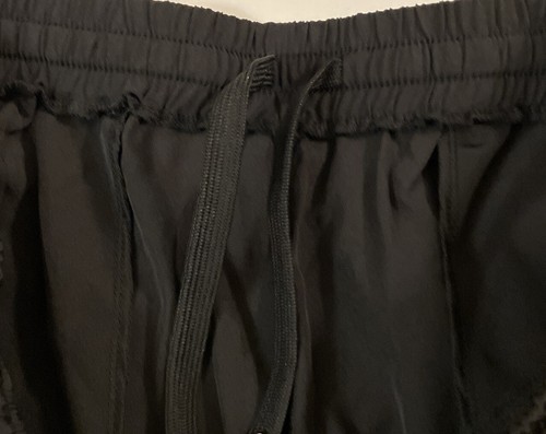 NWT~Coofandy Mens Black Shorts~Sz L~Drawstring~Elastic Waist~Zip ...
