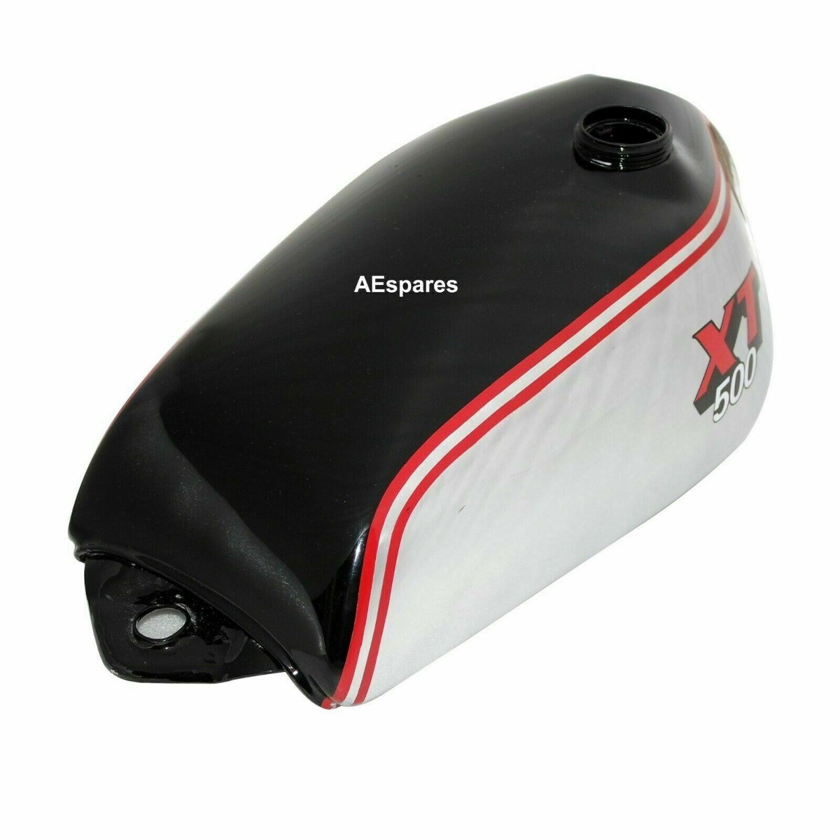 For YAMAHA XT500 TT500 Black Aluminum Buff Polish Fuel Petrol Gas Tank ...