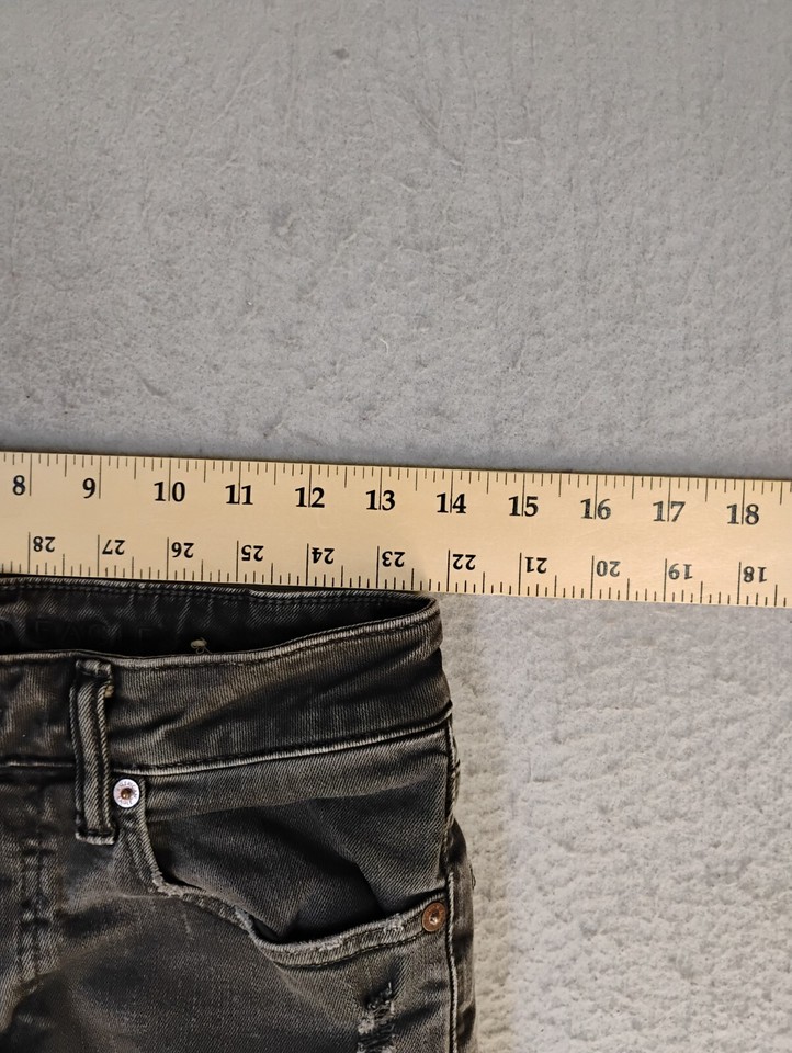 American Eagle Mens Jeans 28X30 Black Skinny Next Level Flex Distress ...