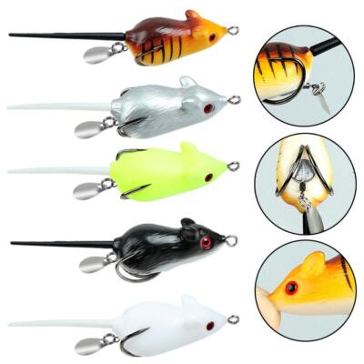 Bionic mouse soft bait Luya bait rat frog thunder frog black New Y8 ...