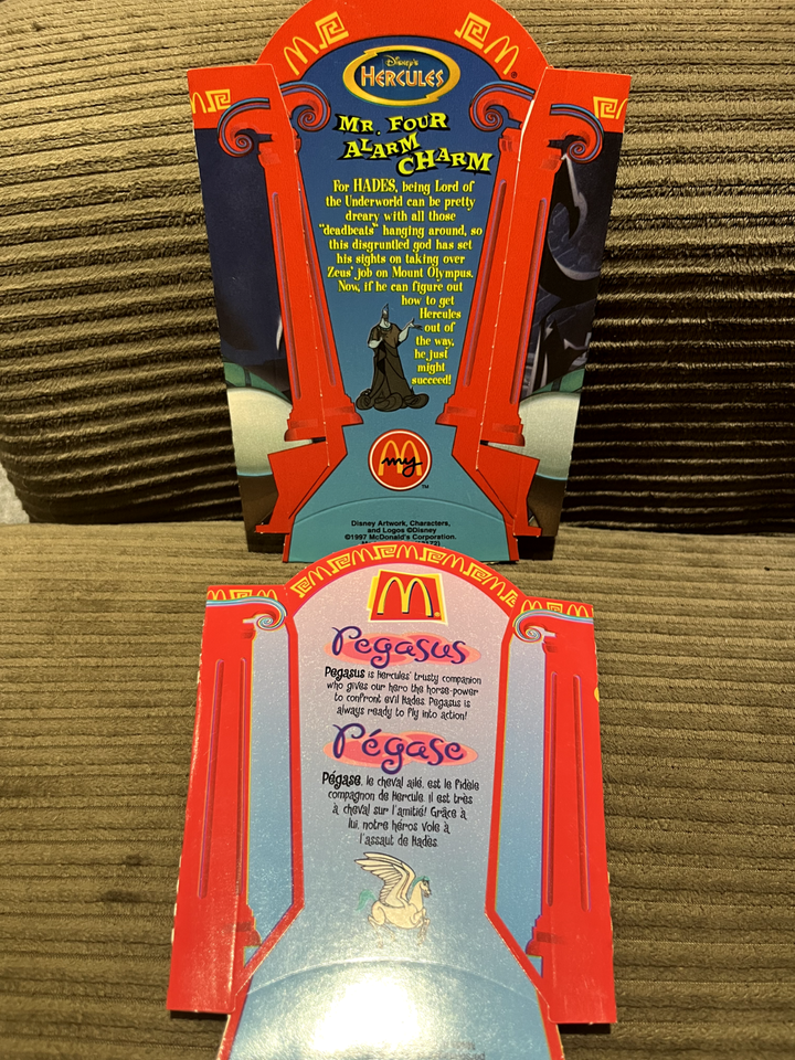 Brand New 1997 Disney Hercules Fry Boxes | eBay